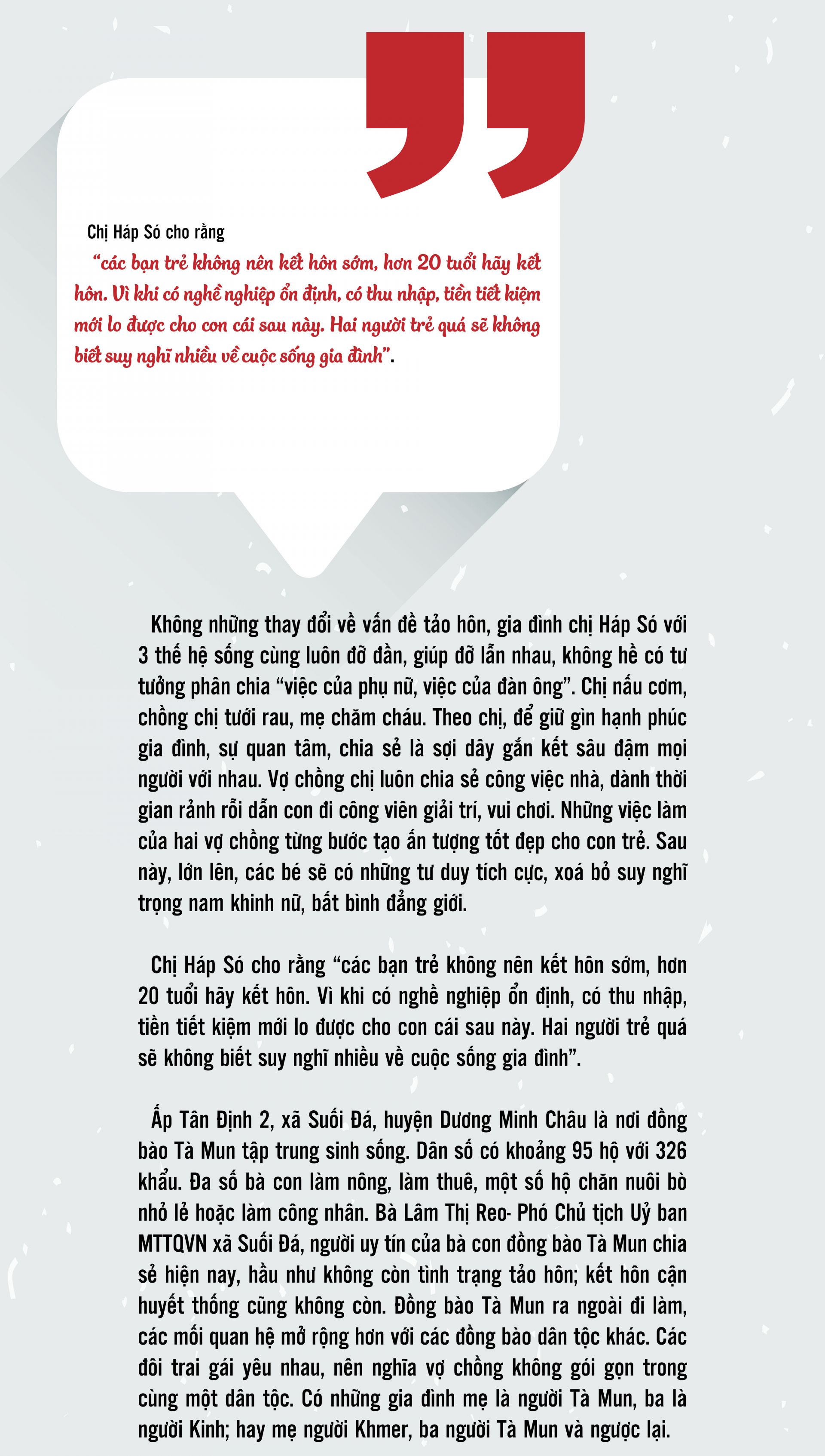 Giảm thiểu tình trạng tảo hôn, kết hôn cận huyết thống